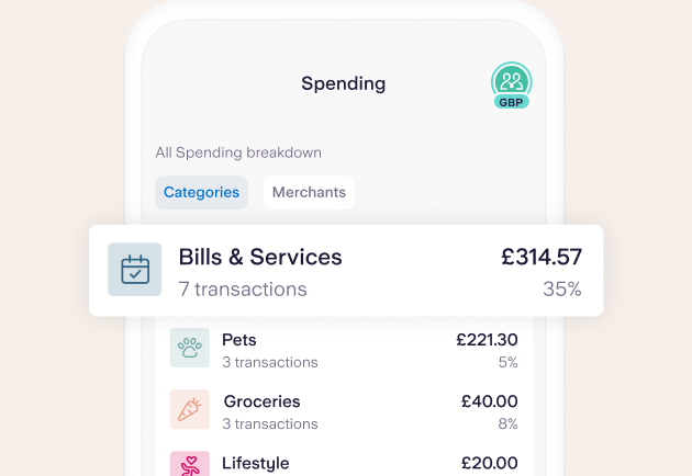 Share the Load form for tracking chores - Starling Bank
