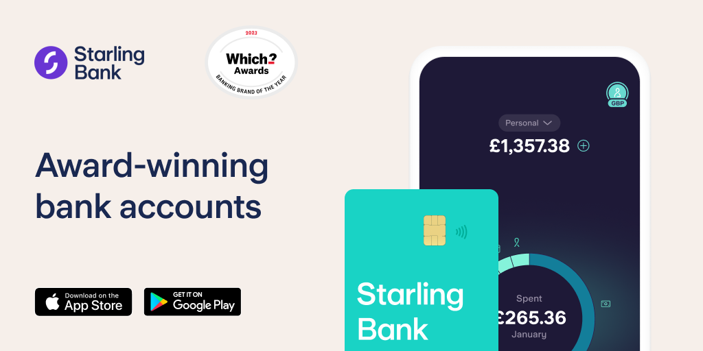 Apply for our award-winning current account - Starling Bank