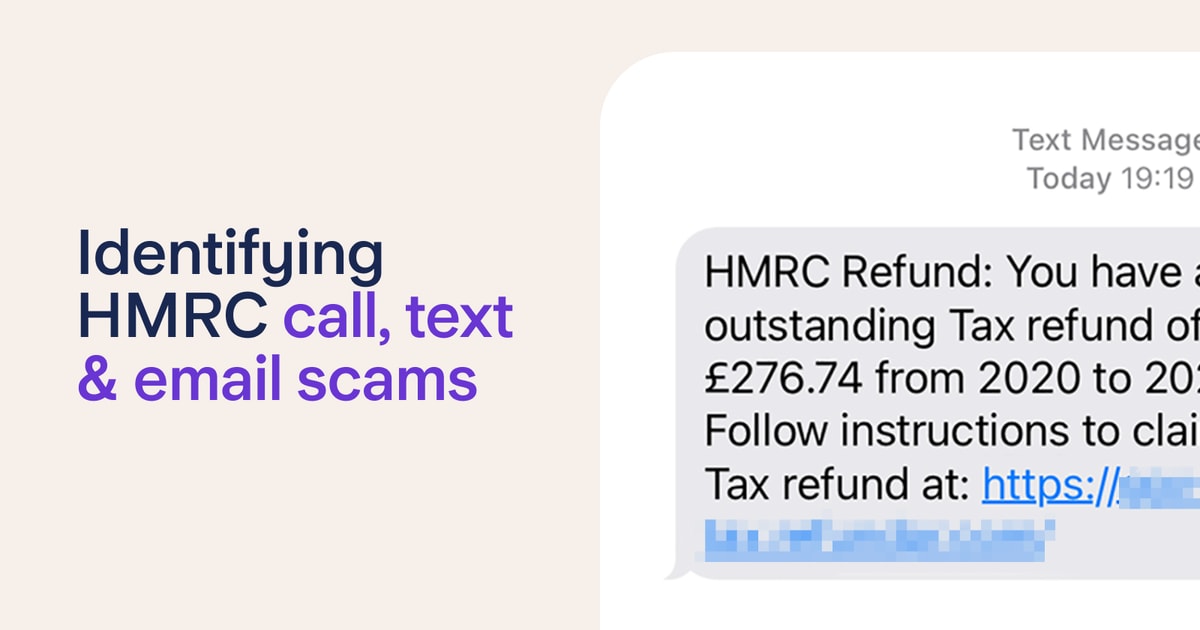 Identifying HMRC scam calls, text & emails | Starling