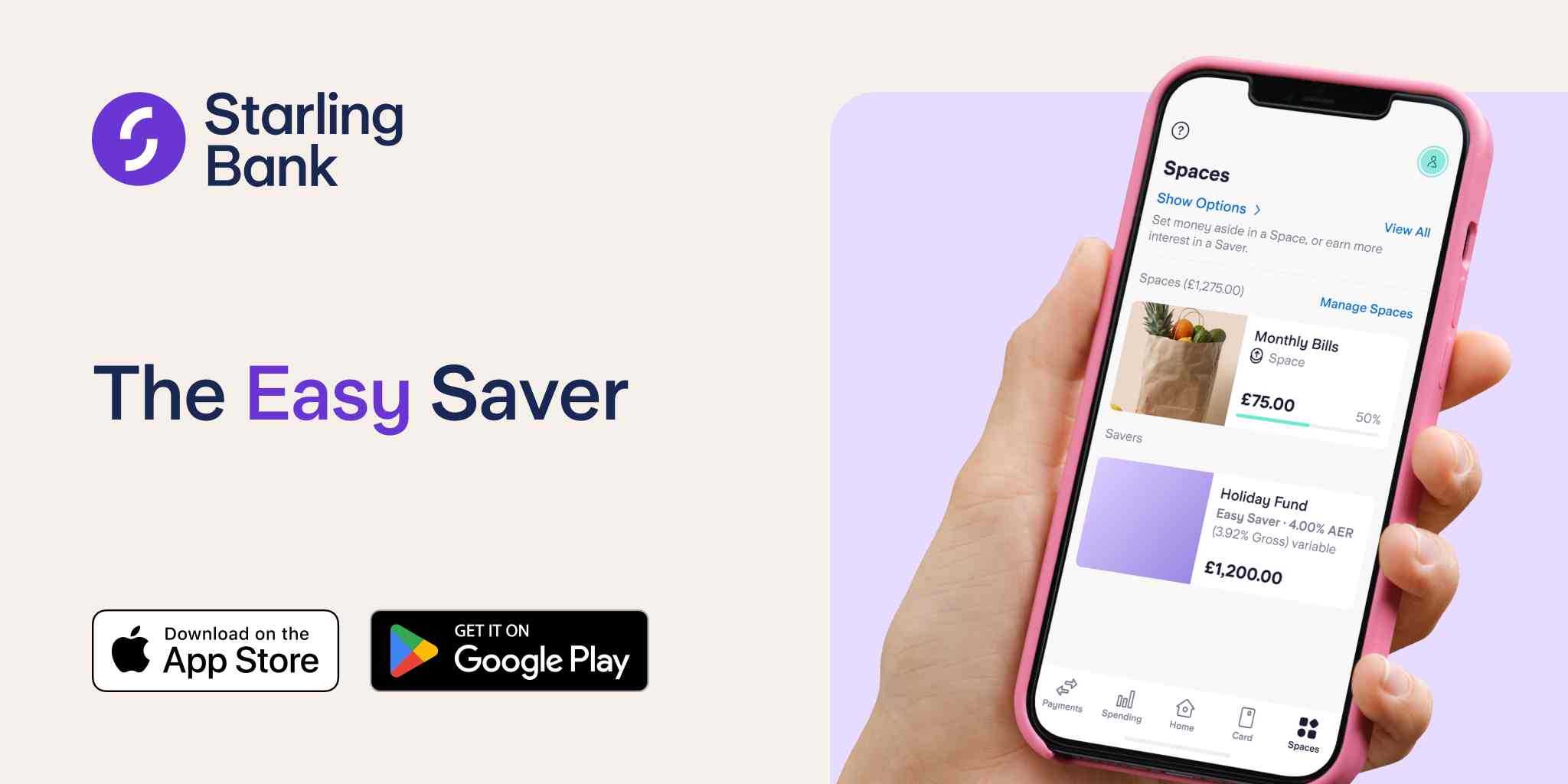 Easy Saver Savings Account - Starling Bank