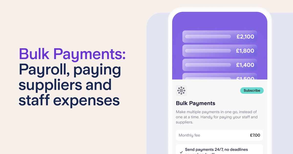 Benefits of bulk payments for businesses - Starling Bank